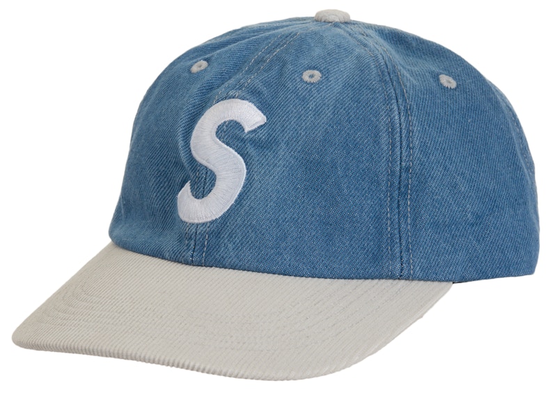 Supreme 2 Tone S Logo 6 Panel Cap - Washed Denim | Editorialist